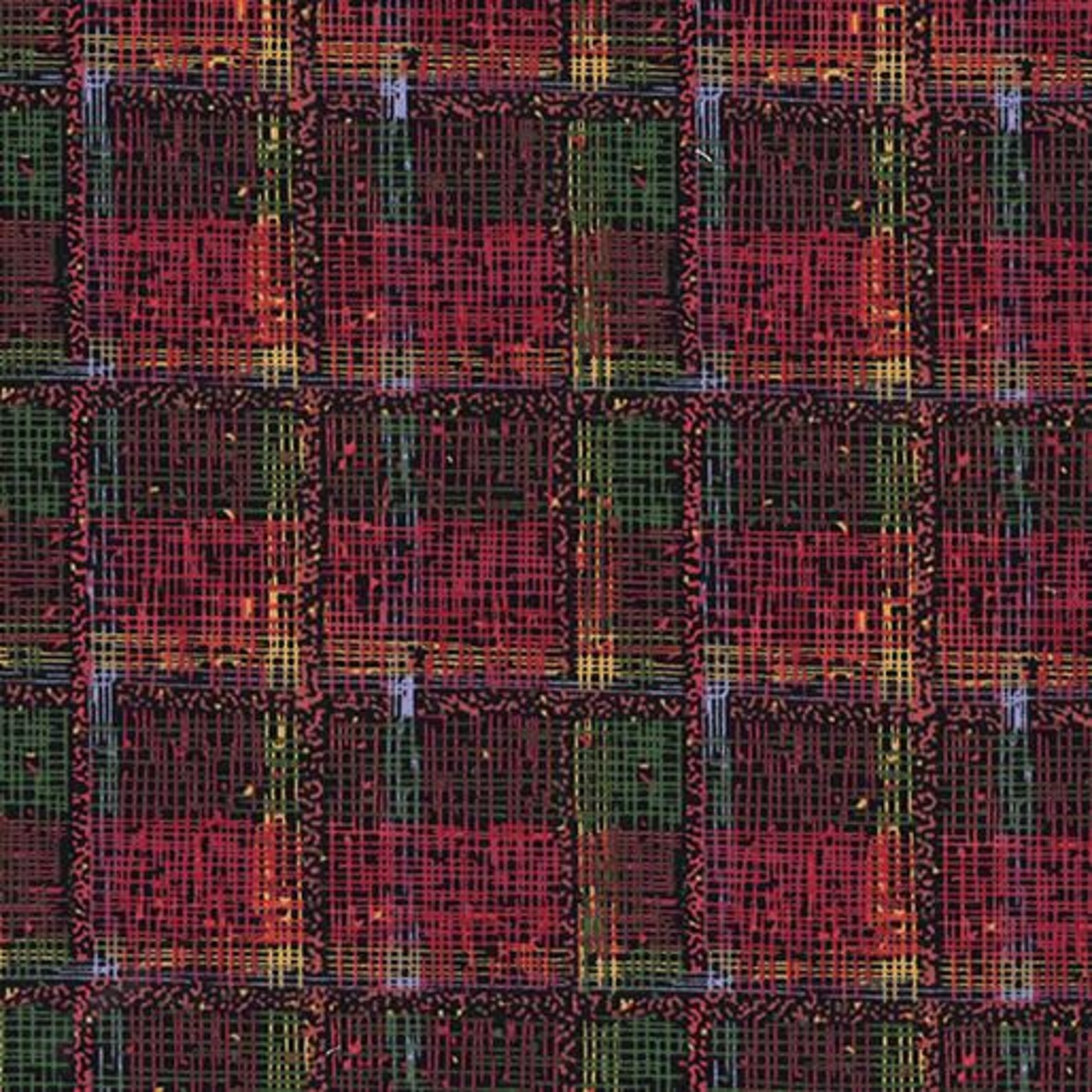 Benartextures Crosshatch Burgundy/green Yardage - Etsy