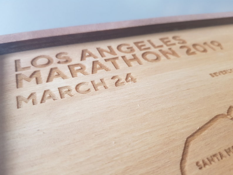 Los Angeles Marathon Finisher Medal Holder With Full Personalization ...