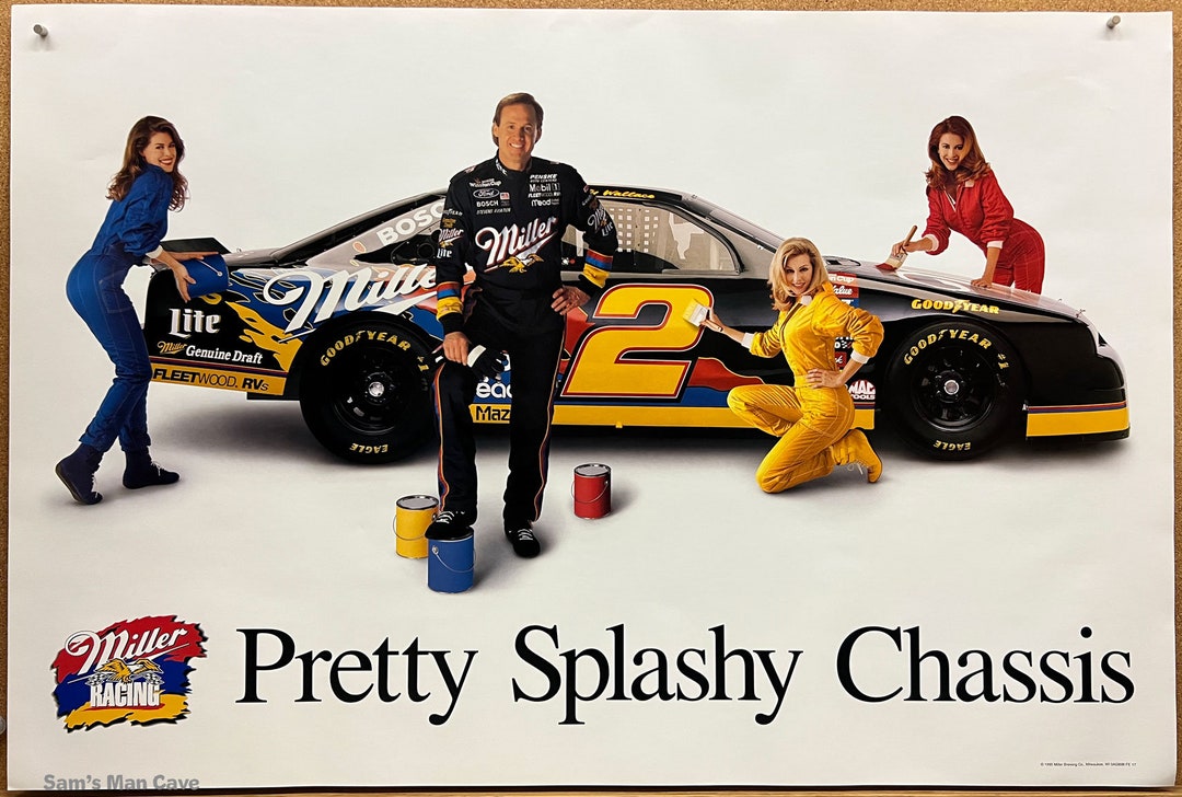Miller Genuine Draft Rusty Wallace Poster - Etsy
