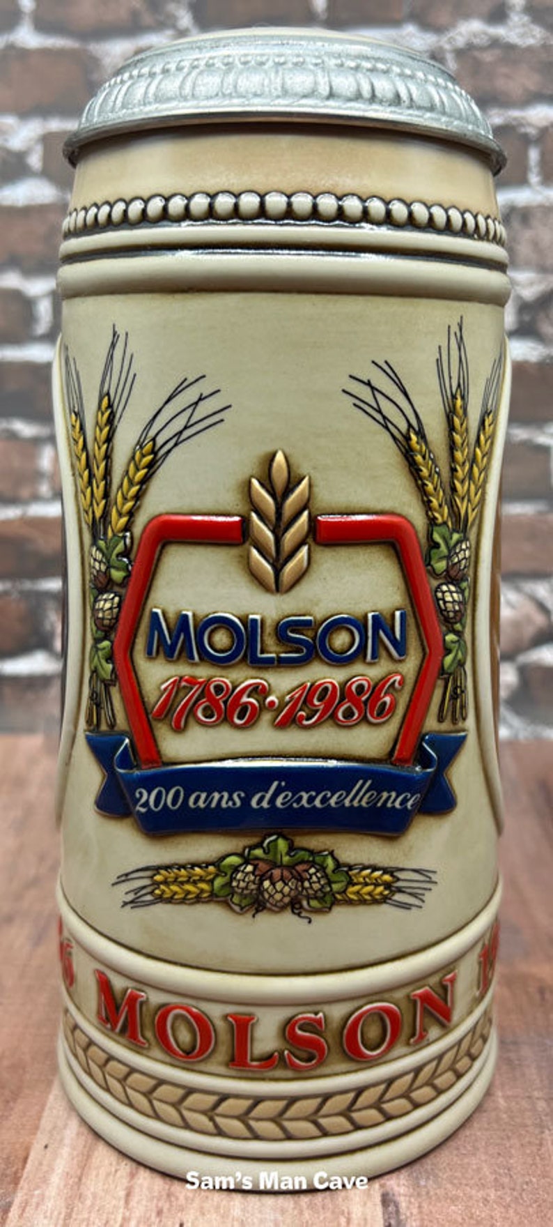 Molson 200th Anniversary Beer Stein - Etsy