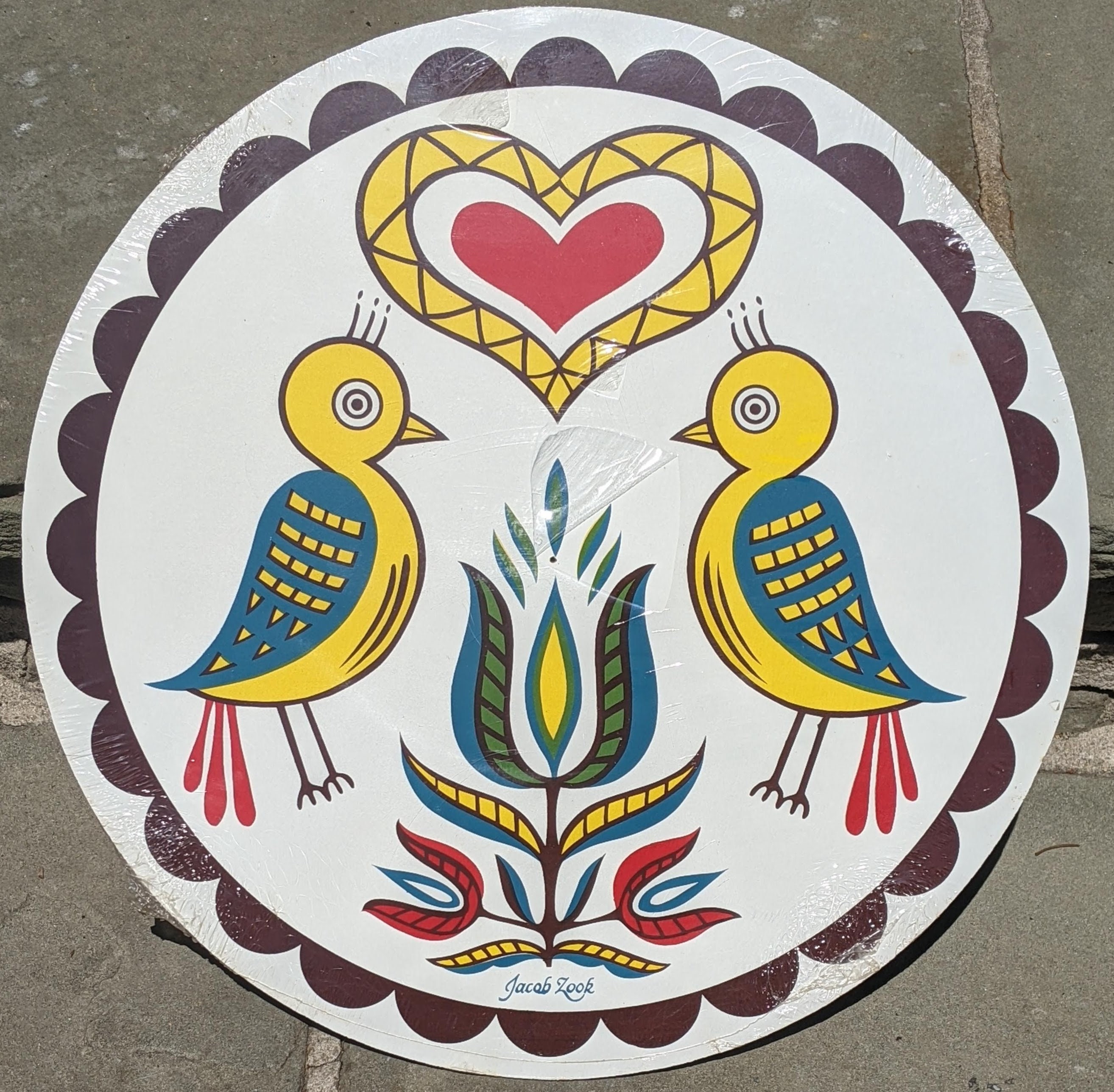 Double Distelfink Good Luck Hex Sign by Jacob Zook - Etsy