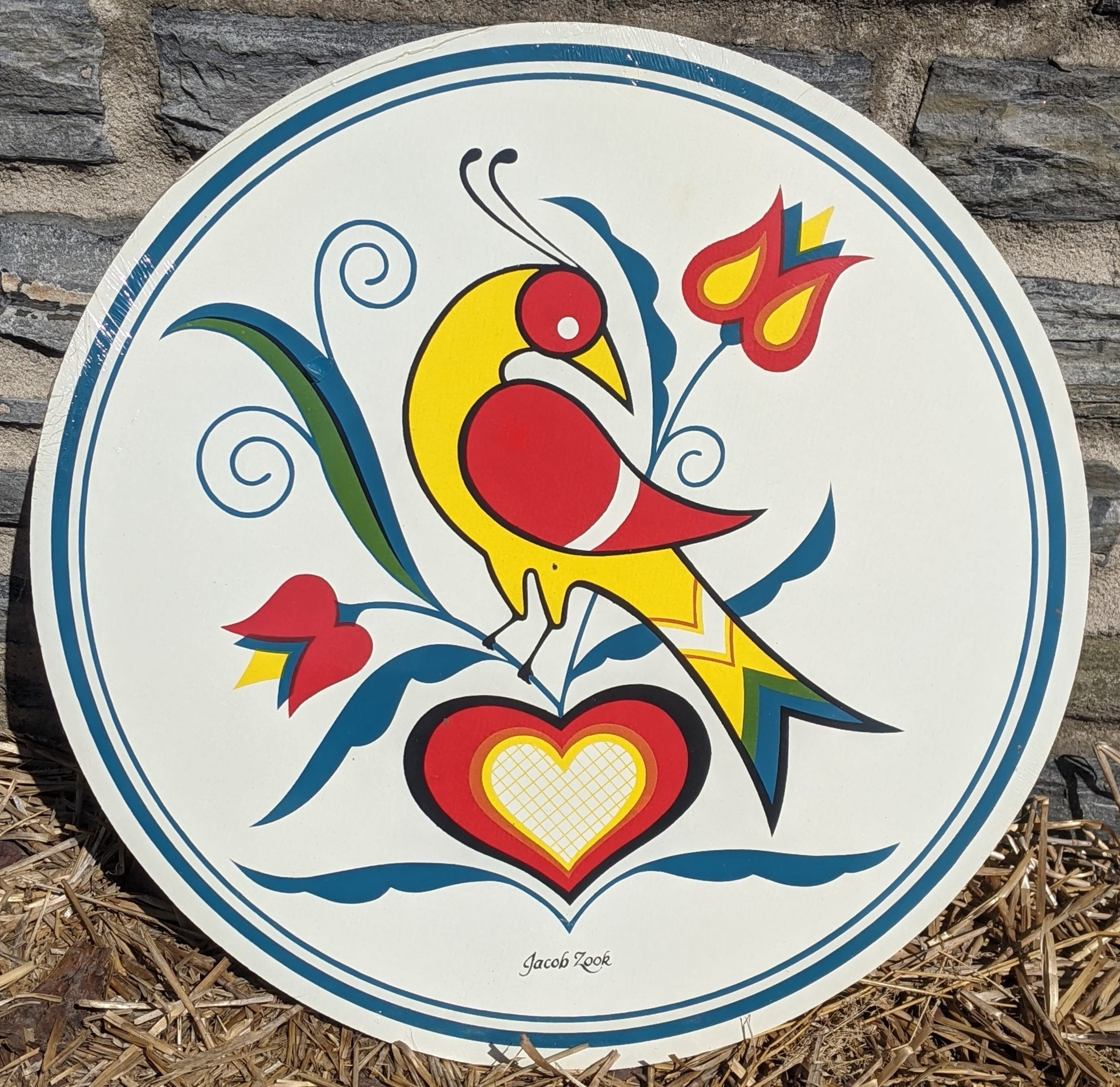 Single Distelfink Good Luck Hex Sign by Jacob Zook - Etsy