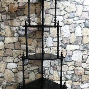 Big Wooden Corner Shelf, a Vintage Piece of Furniture in a New, Elegant ...