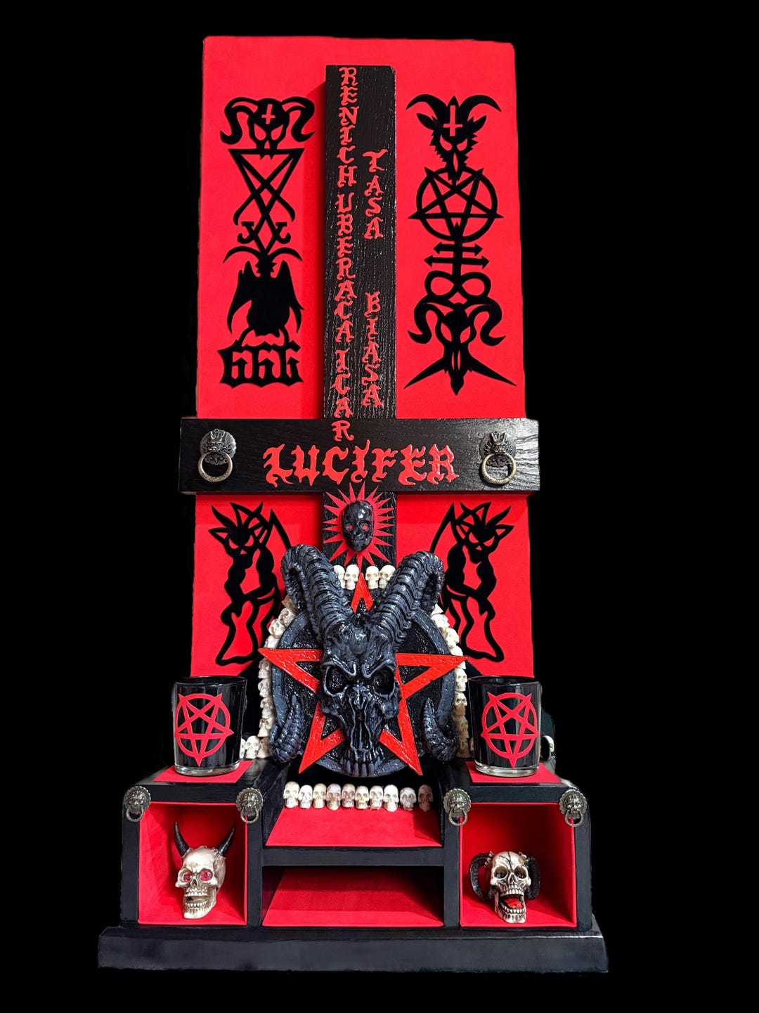 Wooden Wall Altar in Satanic Design, a Product of Our Own Production ...