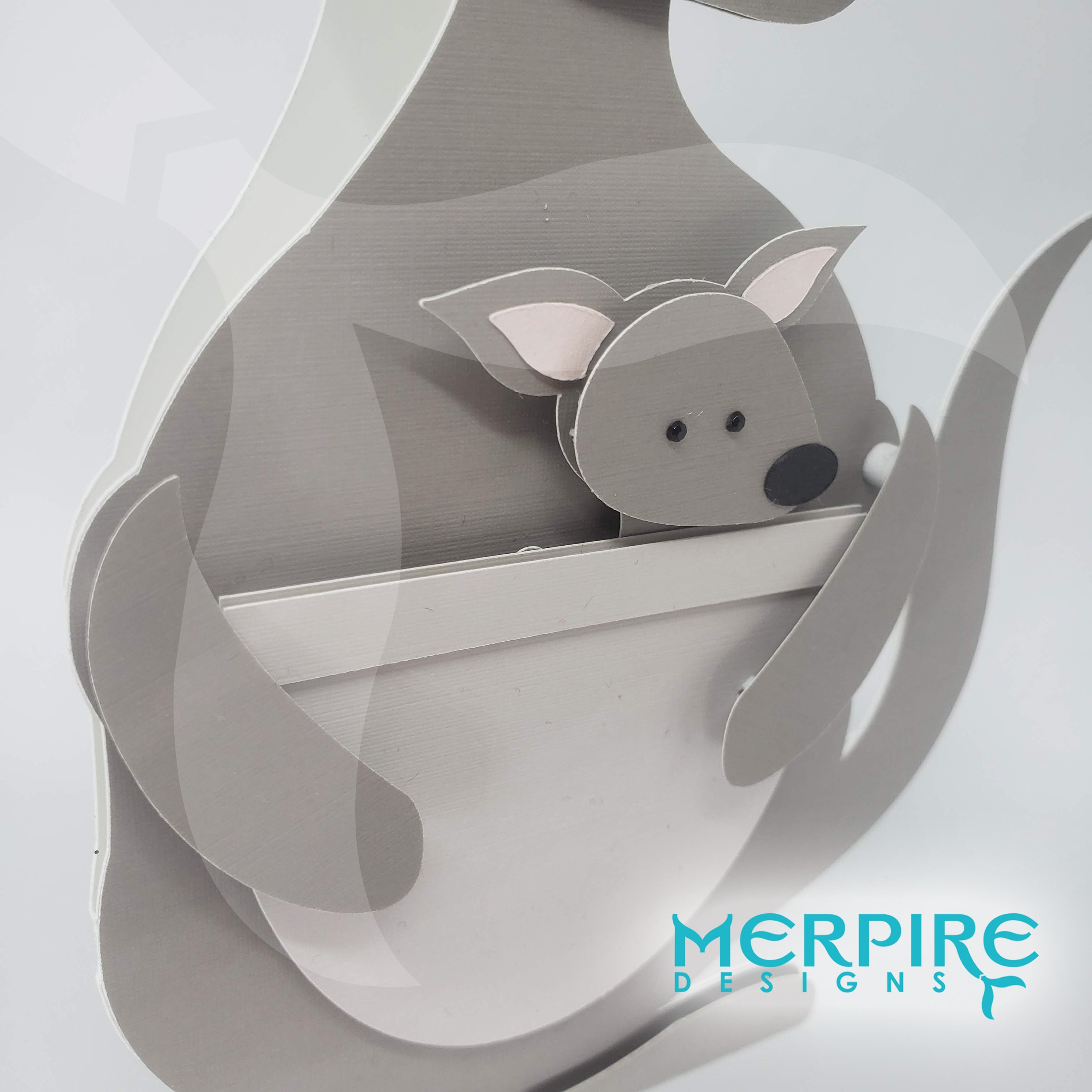 Kangaroo Card Cut File Svg Eps Dxf Formats - Etsy