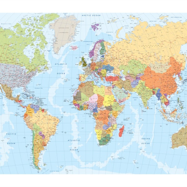 World Map Cake Topper - Etsy UK