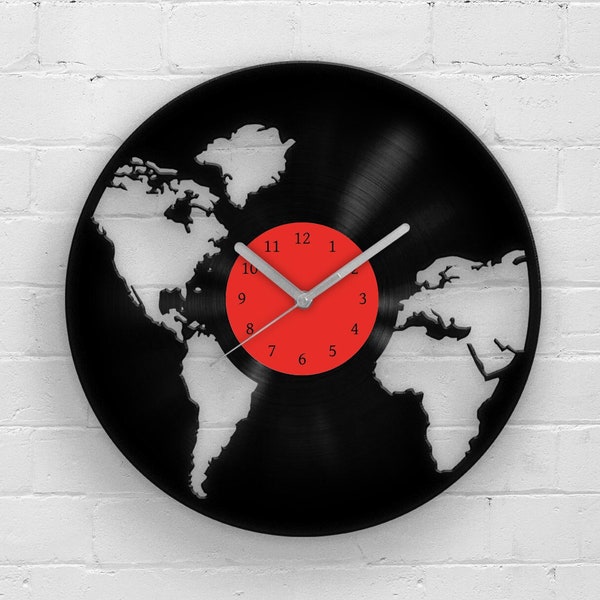 Map Wall Clock - Etsy