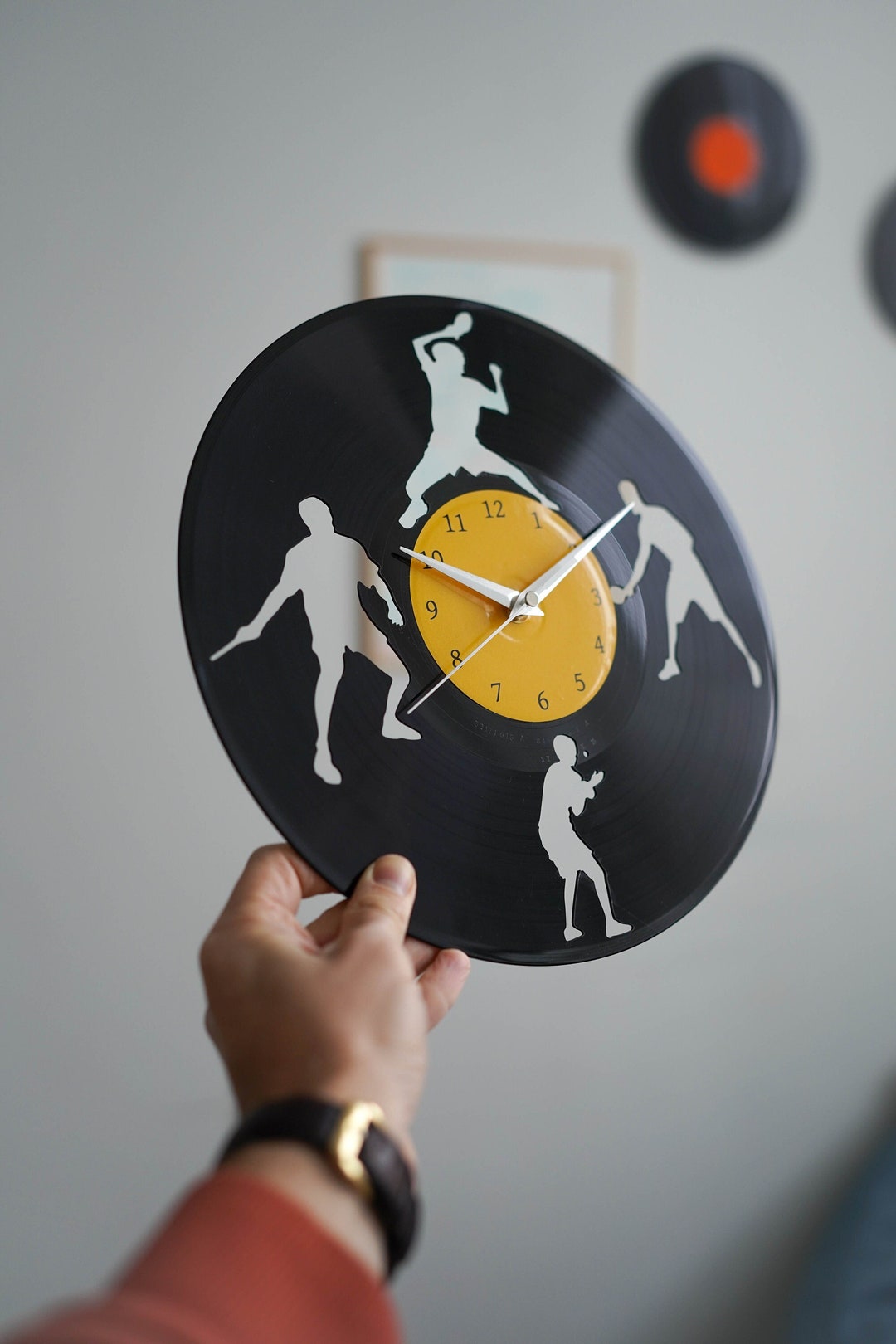 Ping Pong Vinyl Clock - Modern Gift for Table Tennis Player - Sports ...