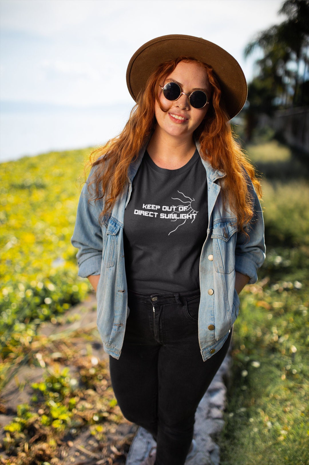 Keep Out of Direct Sunlight Funny T-shirt | Gift for Redheads, Hermits ...