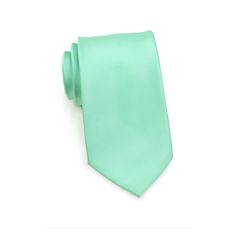 Mint Green Tie Pocket Square Set Necktie With Matching - Etsy