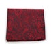 Wine Red Tie Set Wine Red Paisley Tie and Pocket Square Set Formal Men ...