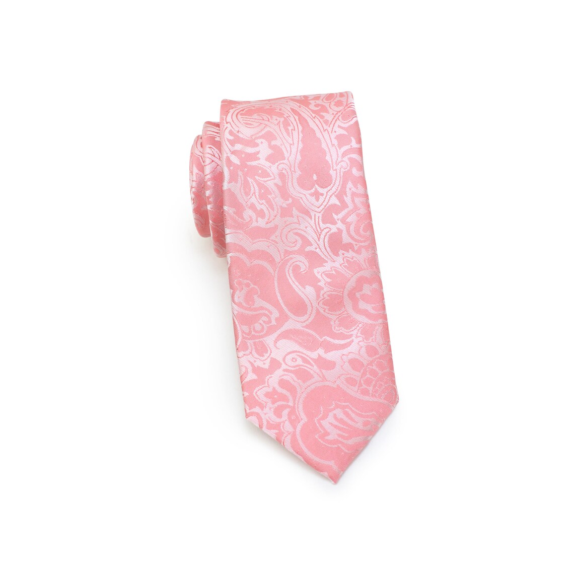 Tulip Tie Tulip Pink Paisley Ties Mens Necktie in Tulip - Etsy