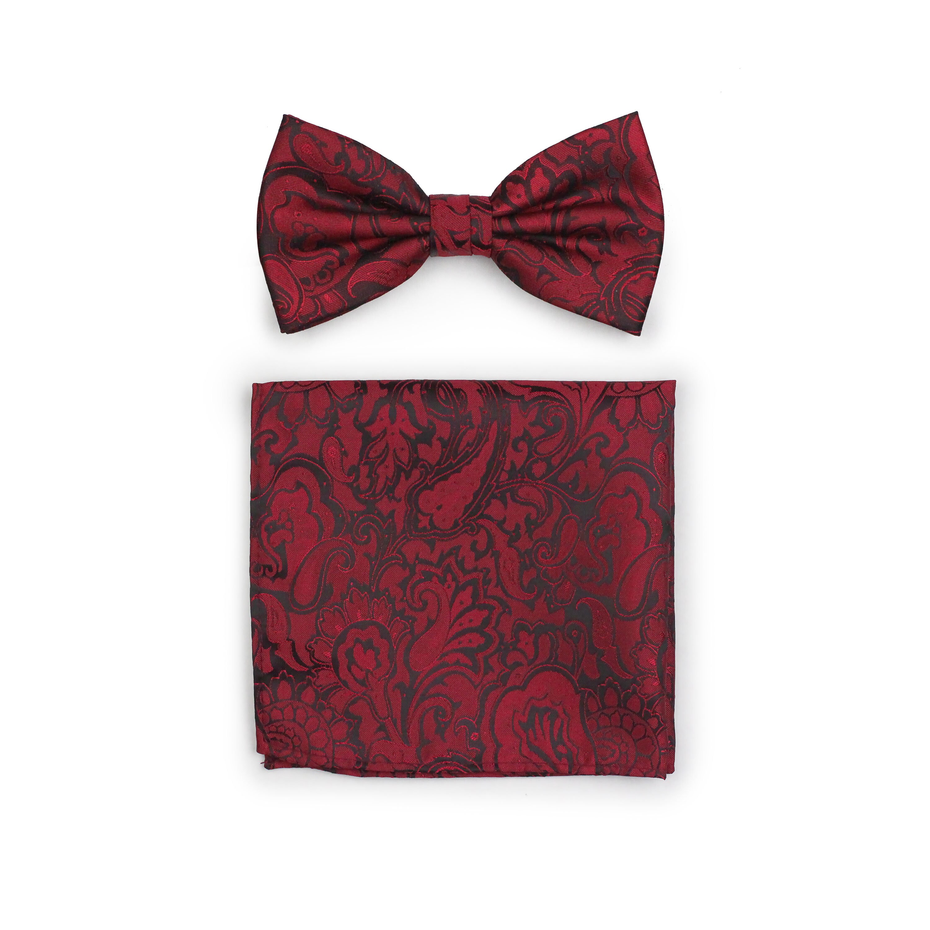 Wine Red Paisley Tie Men's Necktie in Wine Red With - Etsy