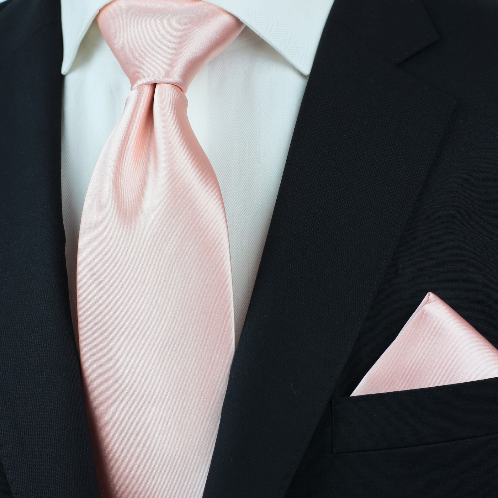 Peach Blush Tie | Men's Necktie in Peach Blush | Elegant Wedding Tie in ...