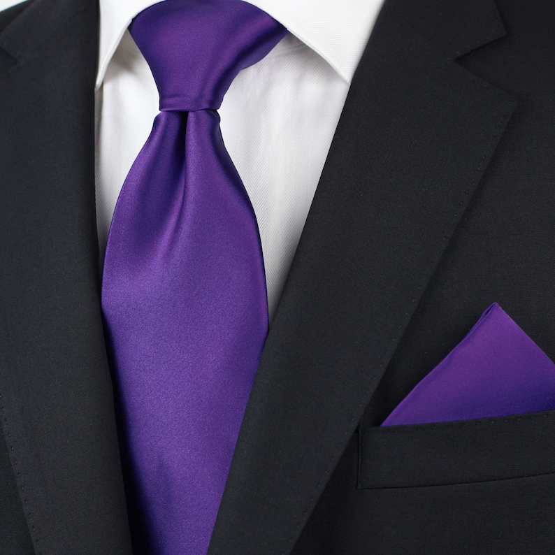 Regency Purple Tie | Men's Necktie in Regency Purple | Solid Color ...