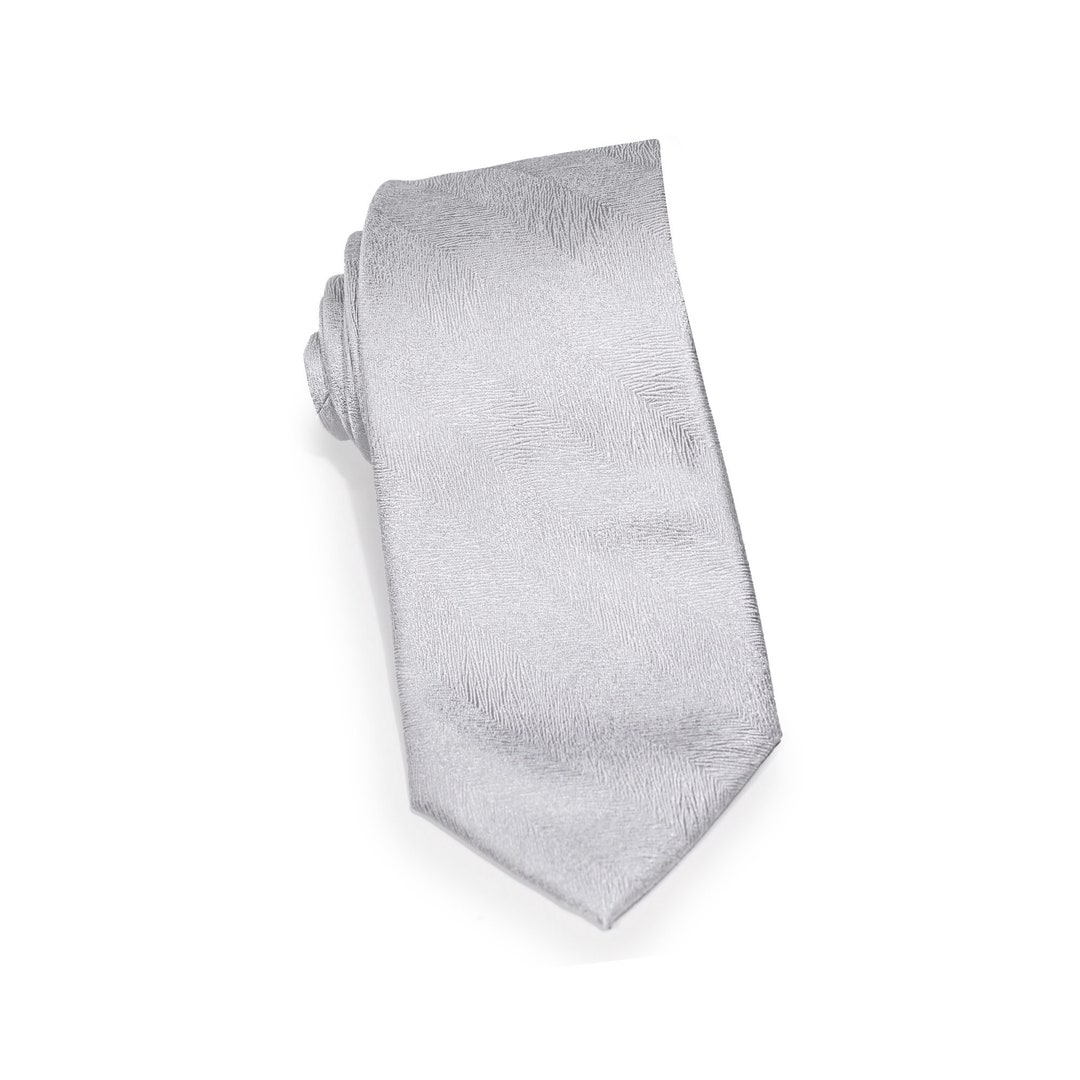Woodgrain Texture Tie in Sterling Silver - Modern Sterling Silver Mens ...