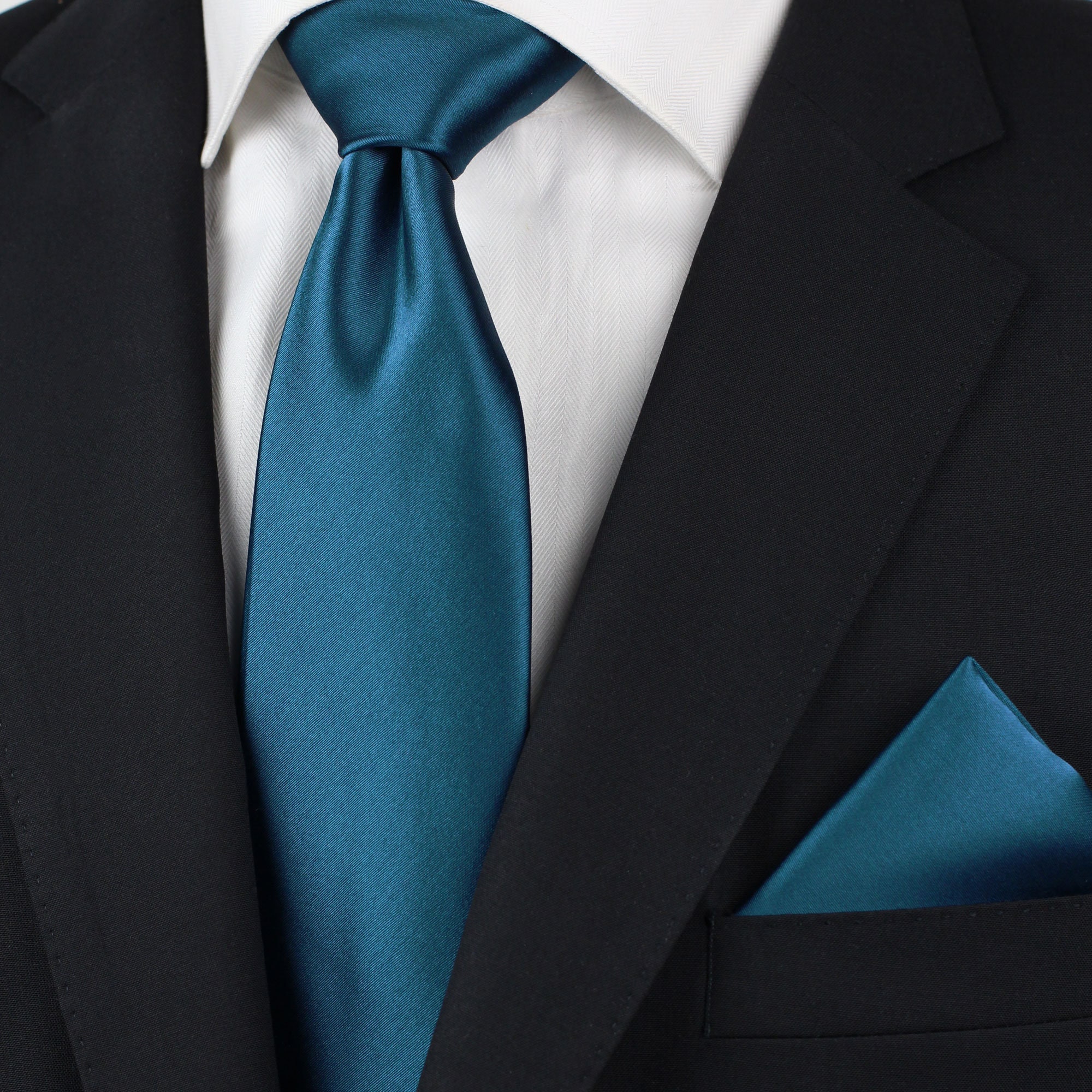 Peacock Pocket Square | Men's Pocket Square in Dark Teal Blue | Wedding ...