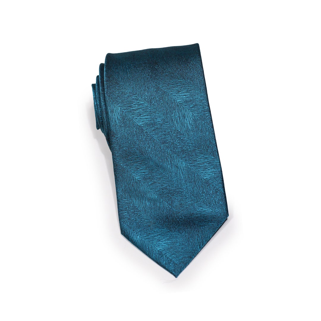 Woven Gem Hued Woodgrain Tie - Modern Gem Blue Mens Wedding Necktie - Etsy