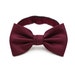 Matte Burgundy Tie Set Mens Necktie in Solid Burgundy With Matching Hanky Solid Matte Finish ...