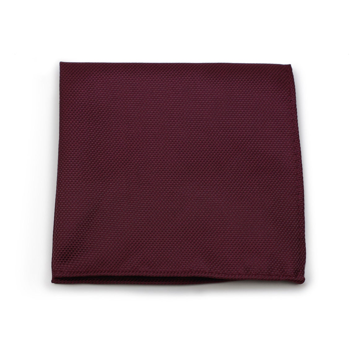 Matte Burgundy Pocket Square | Solid Color Mens Pocket Square in ...