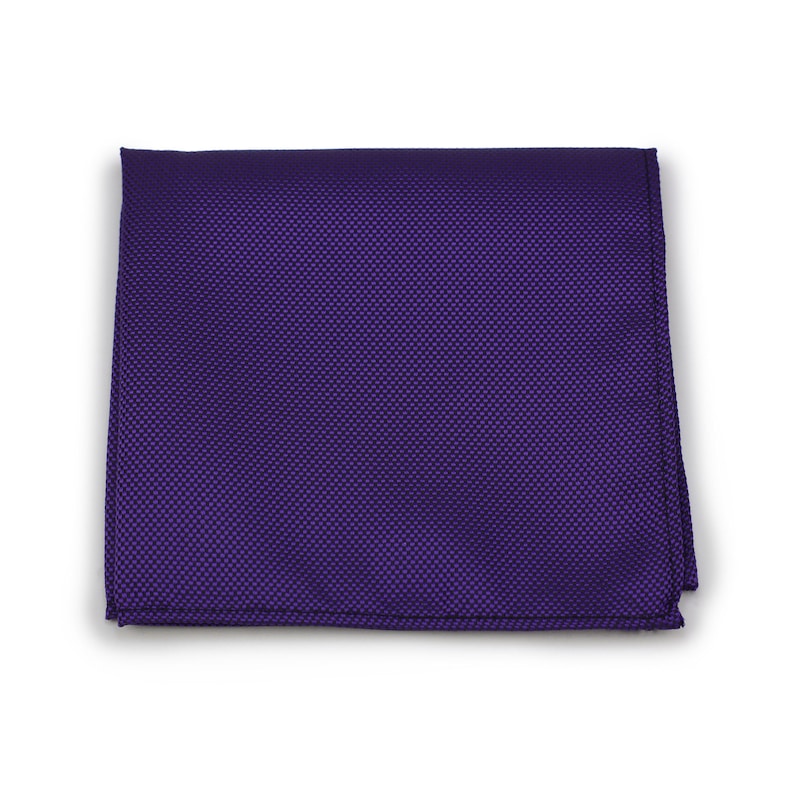 Regency Purple Pocket Square Mens Wedding Hanky in Solid - Etsy