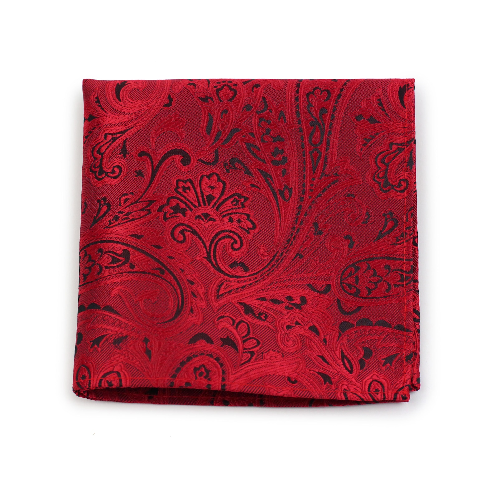 Ruby Red Tie Set Mens Necktie Pocket Square in Ruby Red - Etsy