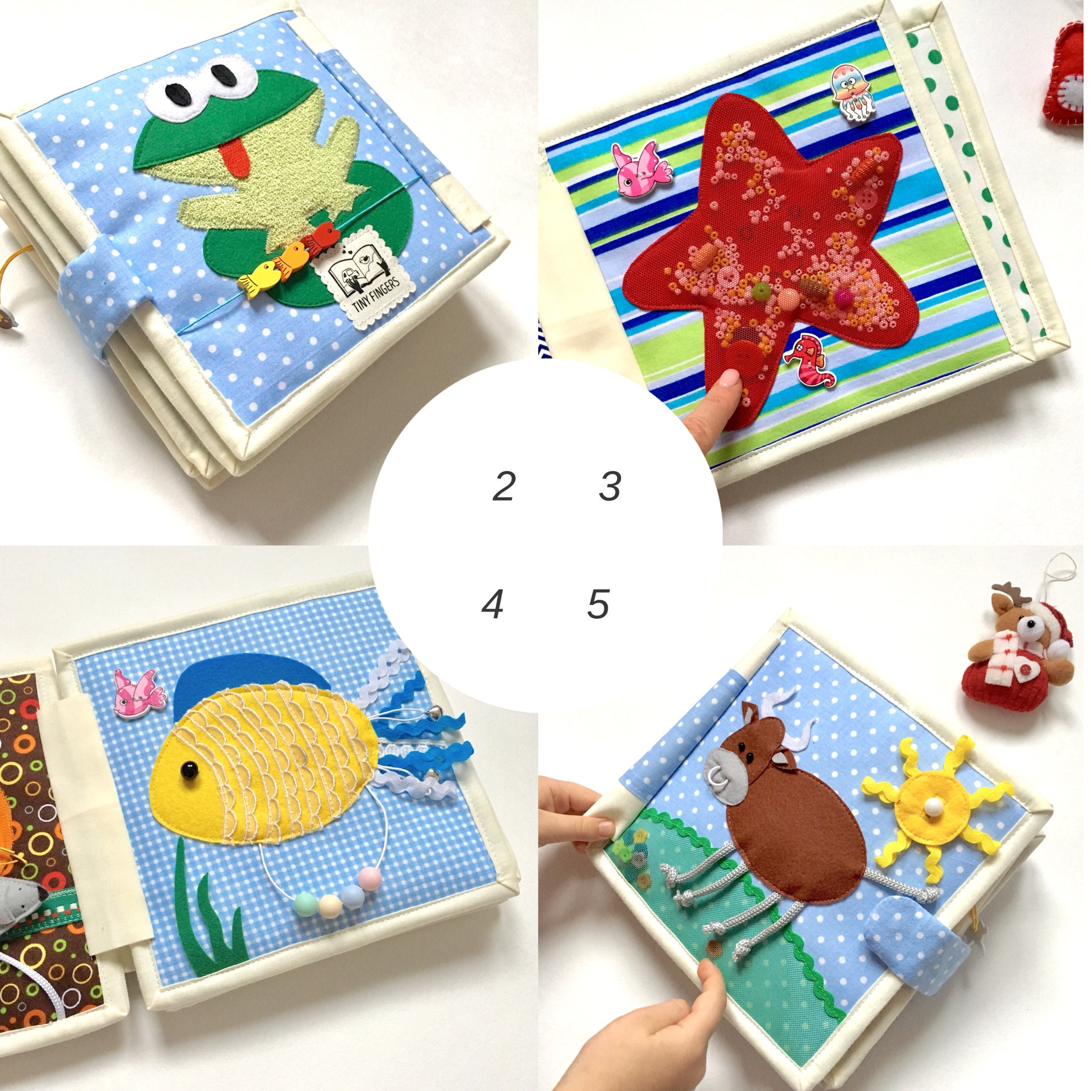 Quiet Busy Book Toddler Personalized Felt Montessori Book - Etsy