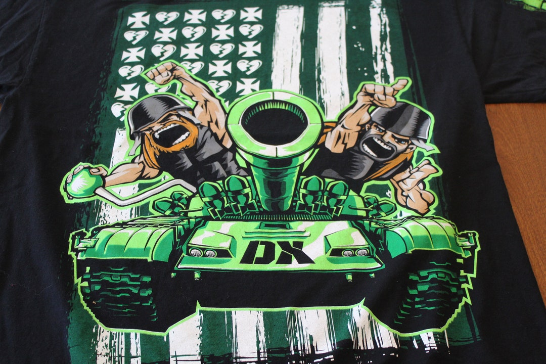 DX Army World's Biggest Member Tank WWE Wrestling Black T Shirt Size XL ...