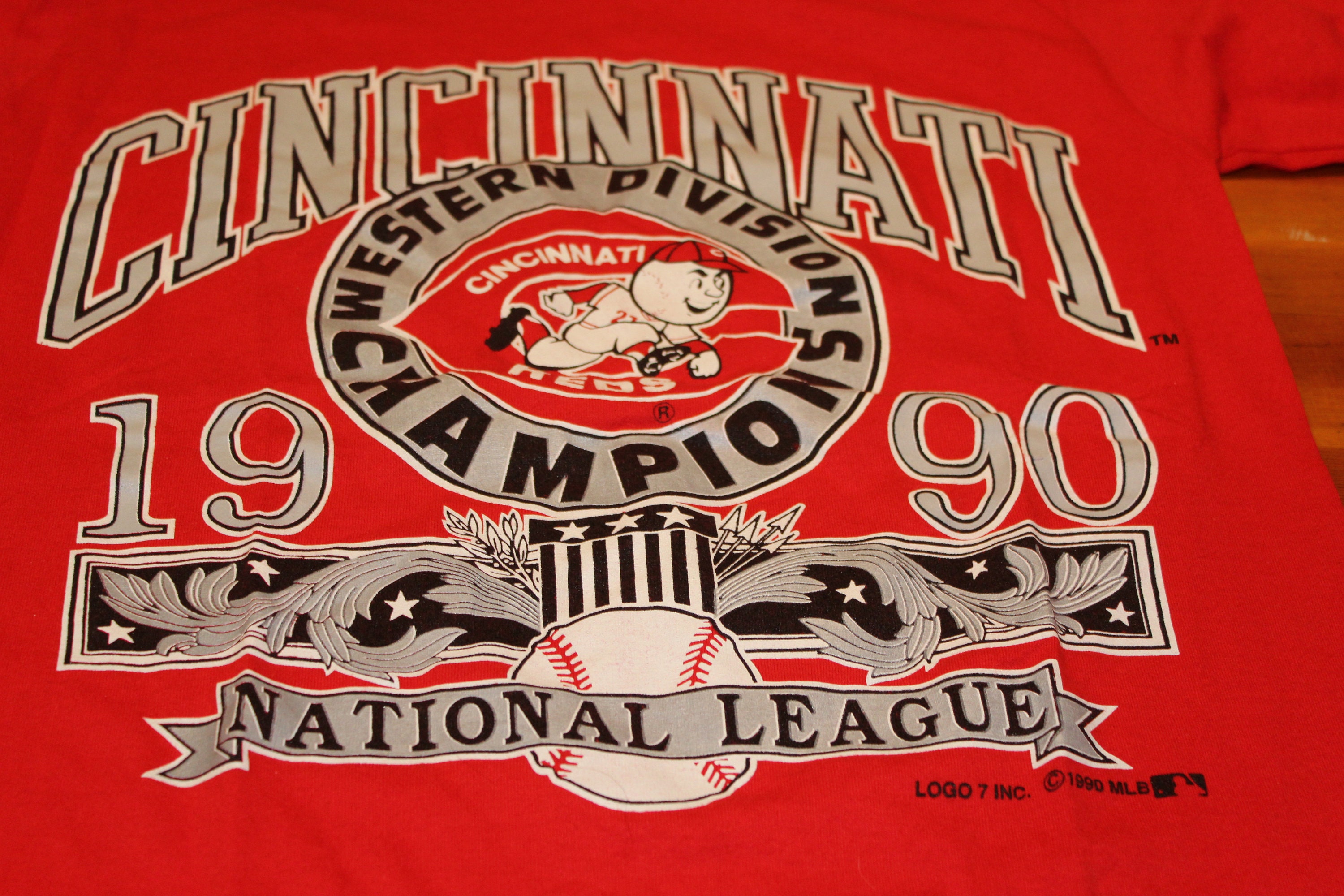 Cincinnati Reds 1990 National League West Champions T Shirt Medium - Etsy