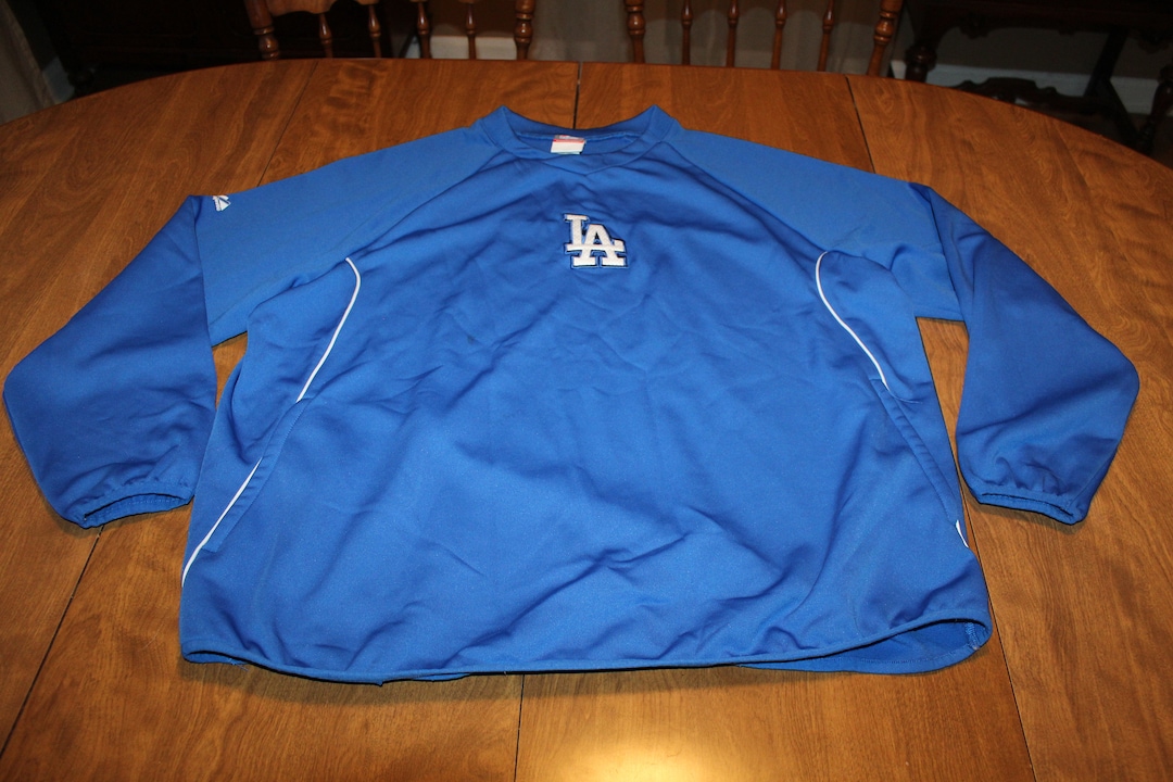 Blue Los Angeles Dodgers Majestic Pull Over - XXL - Etsy