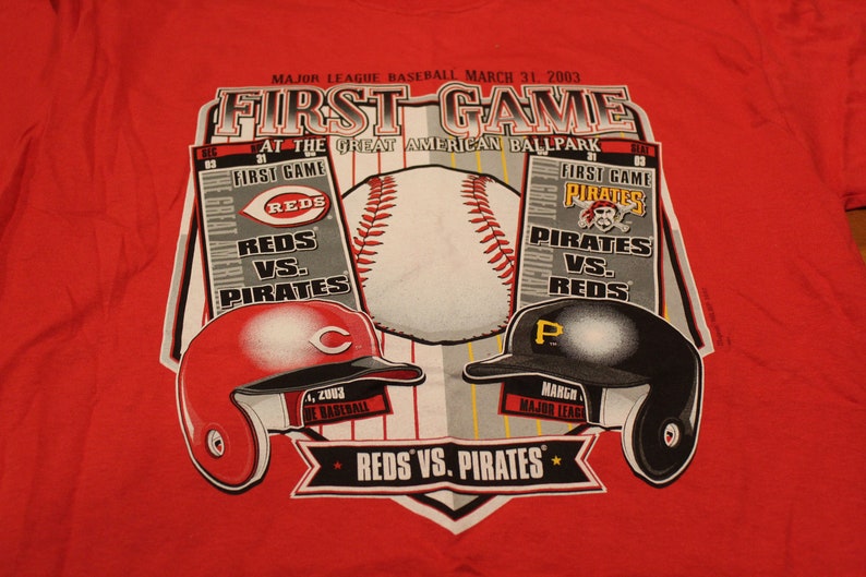 Cincinnati Reds - Great American Ball Park First Game T Shirt - Etsy