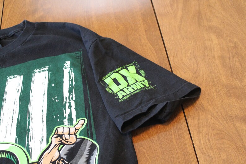 DX Army World's Biggest Member Tank WWE Wrestling Black T Shirt Size XL ...