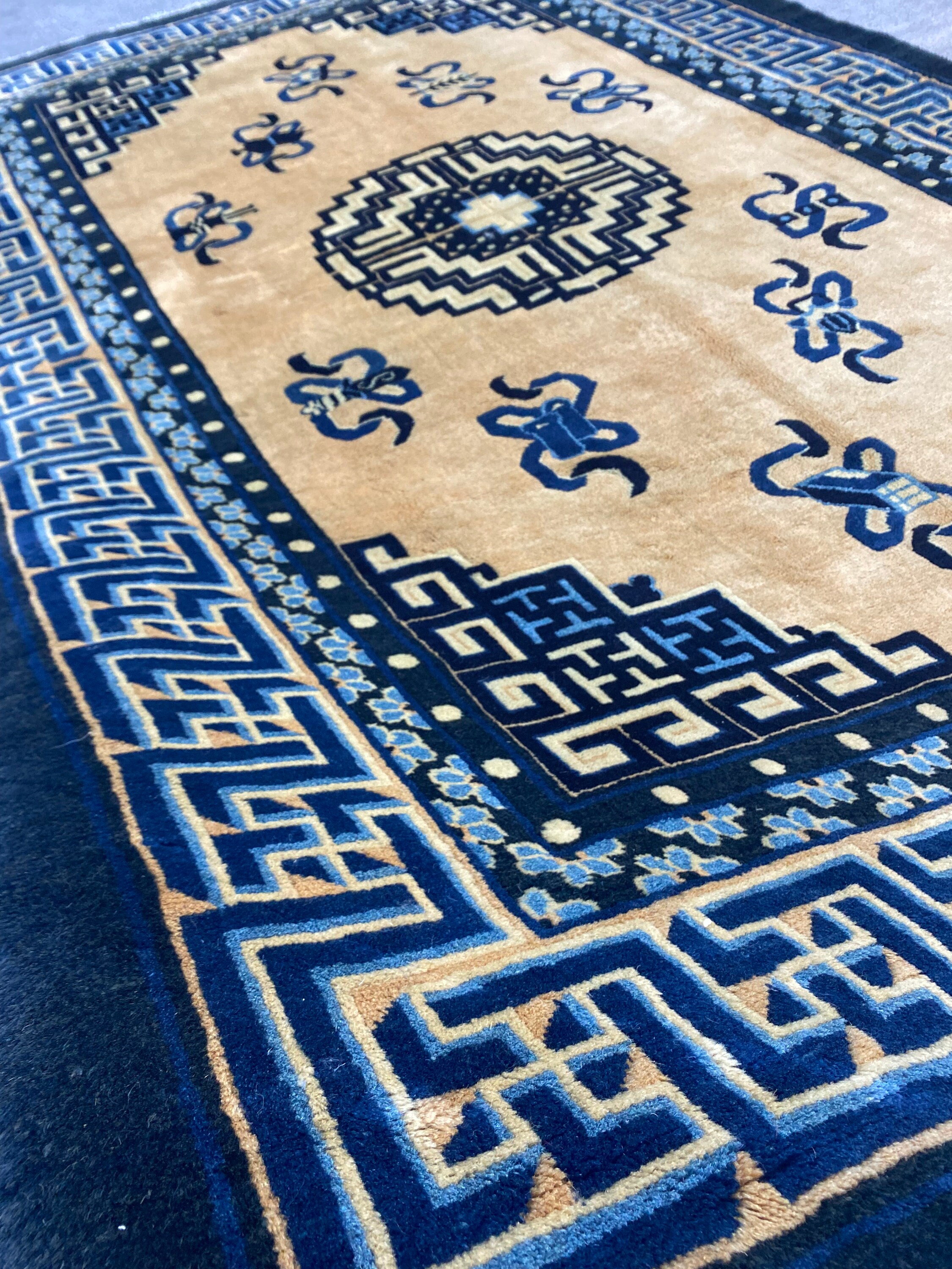 Ground Color Cream, China Rug, Chinese Rug, Antique China Rug, Oriantal ...