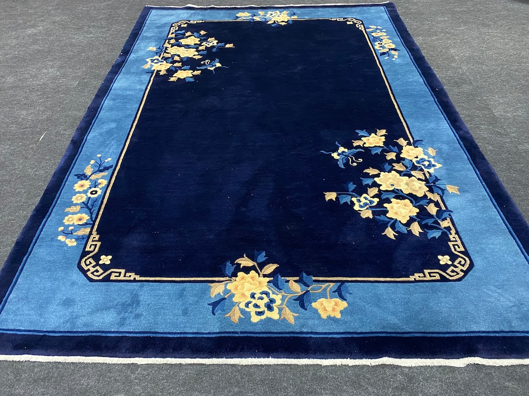 V, China Rug, Old Chinese Rug, Handmade Rug, Wool Rug, Antique China ...