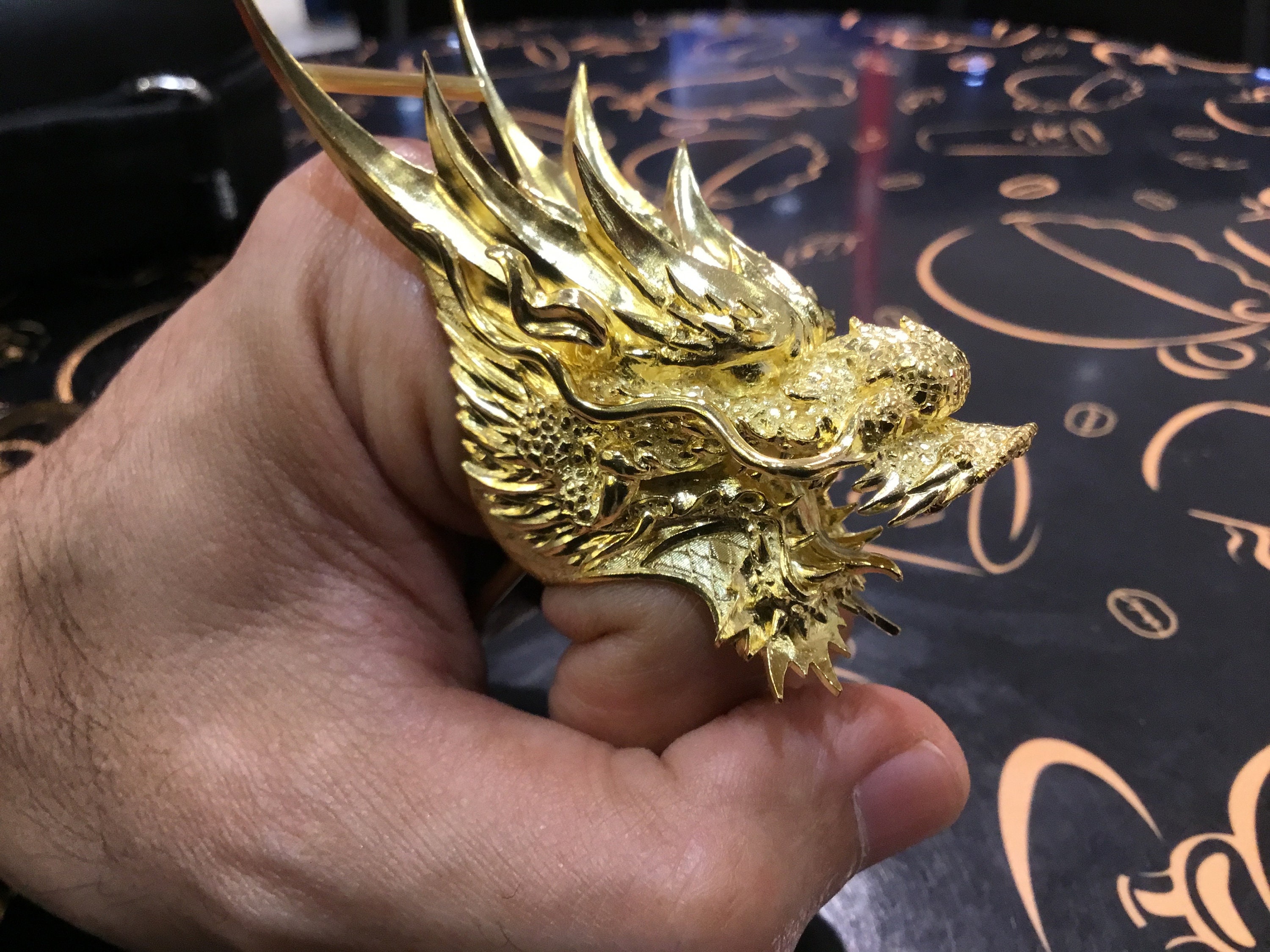 Dragon Ring Men Dark Fantasy Style Handmade Creative Ring Unique Gift ...