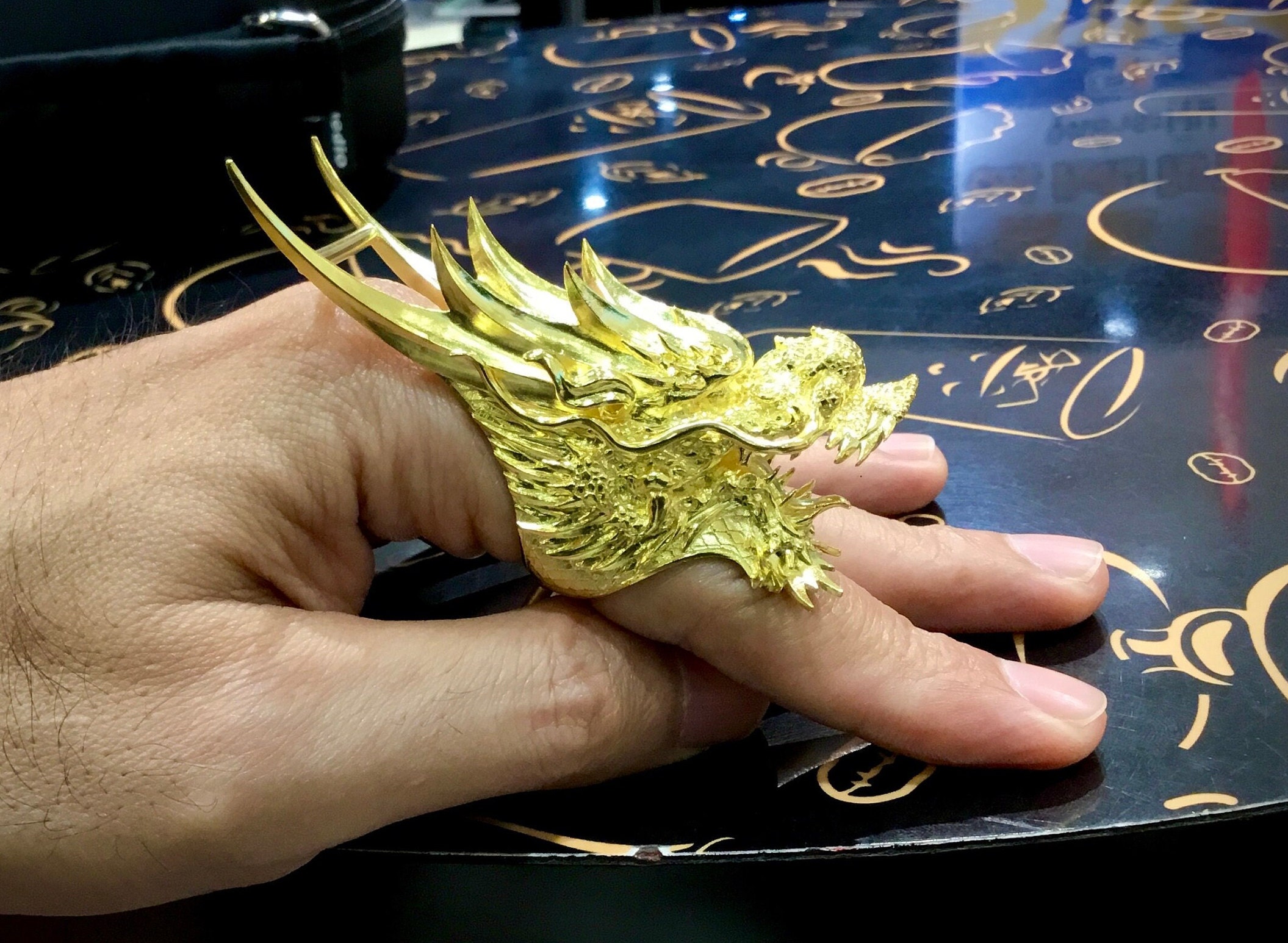Dragon Ring Men Dark Fantasy Style Handmade Creative Ring Unique Gift ...