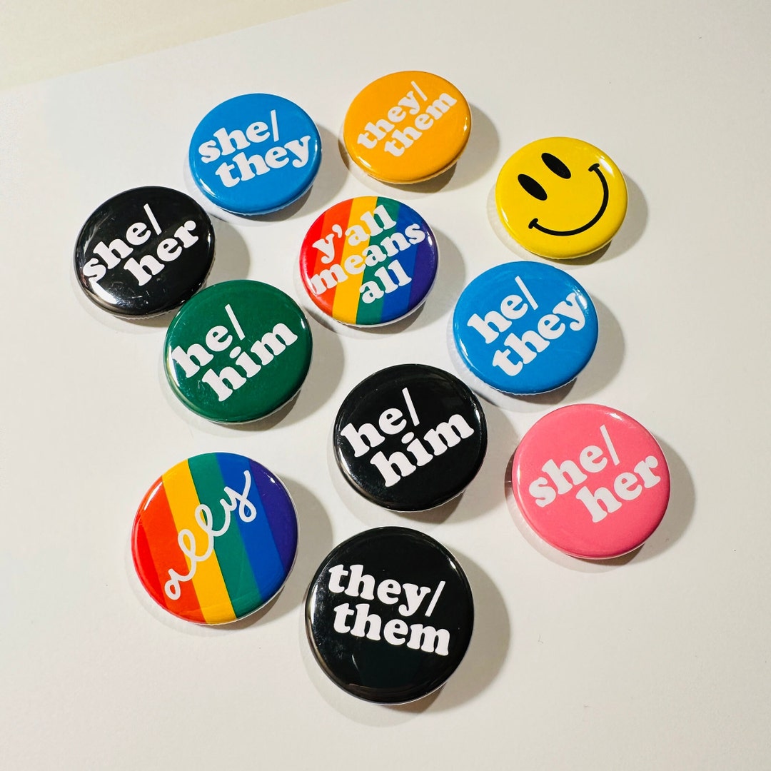 Pronomen Button - sie ihnen, sie ihr, er ihm - Etsy Österreich