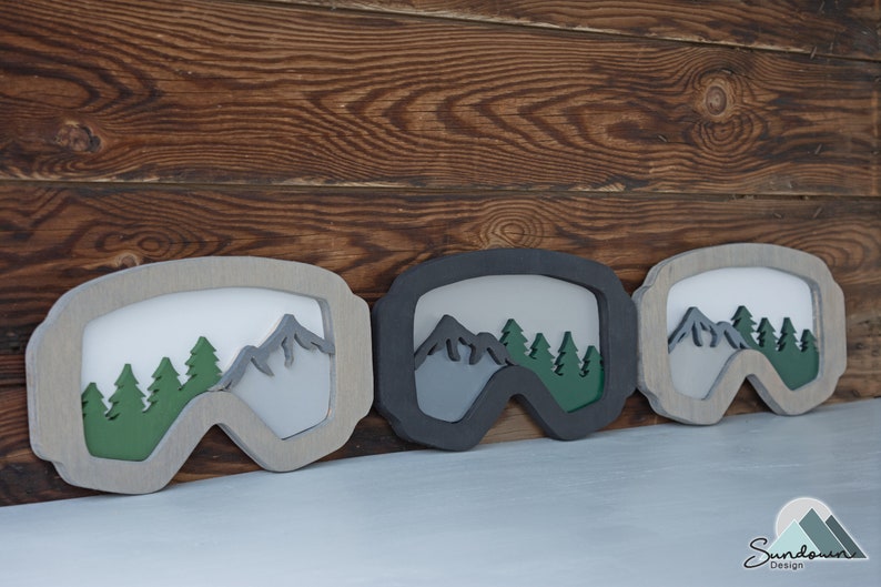 Goggles Wood Wall Sign - Etsy