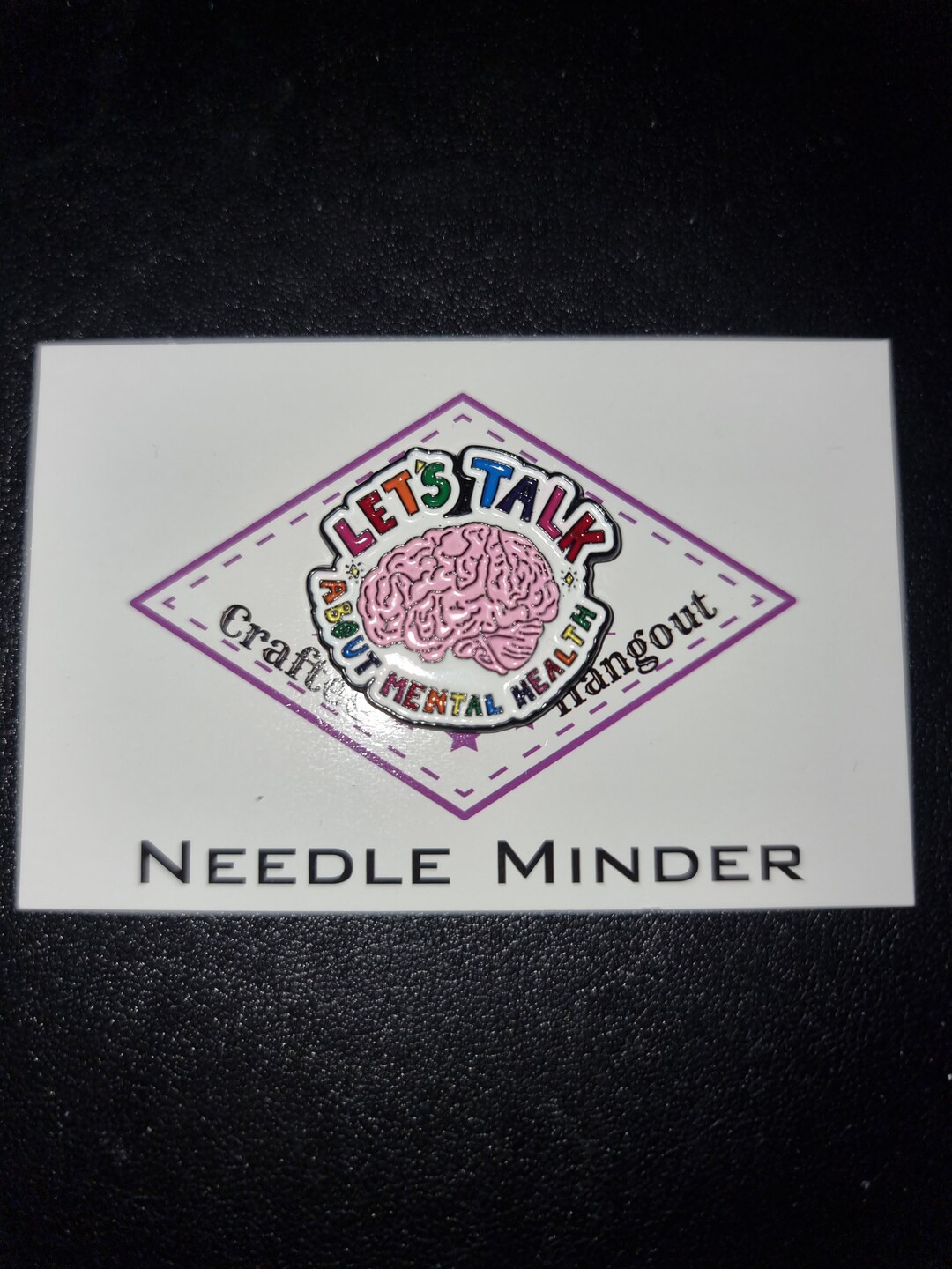 Let's Talk About Mental Health Needle Minder - Etsy