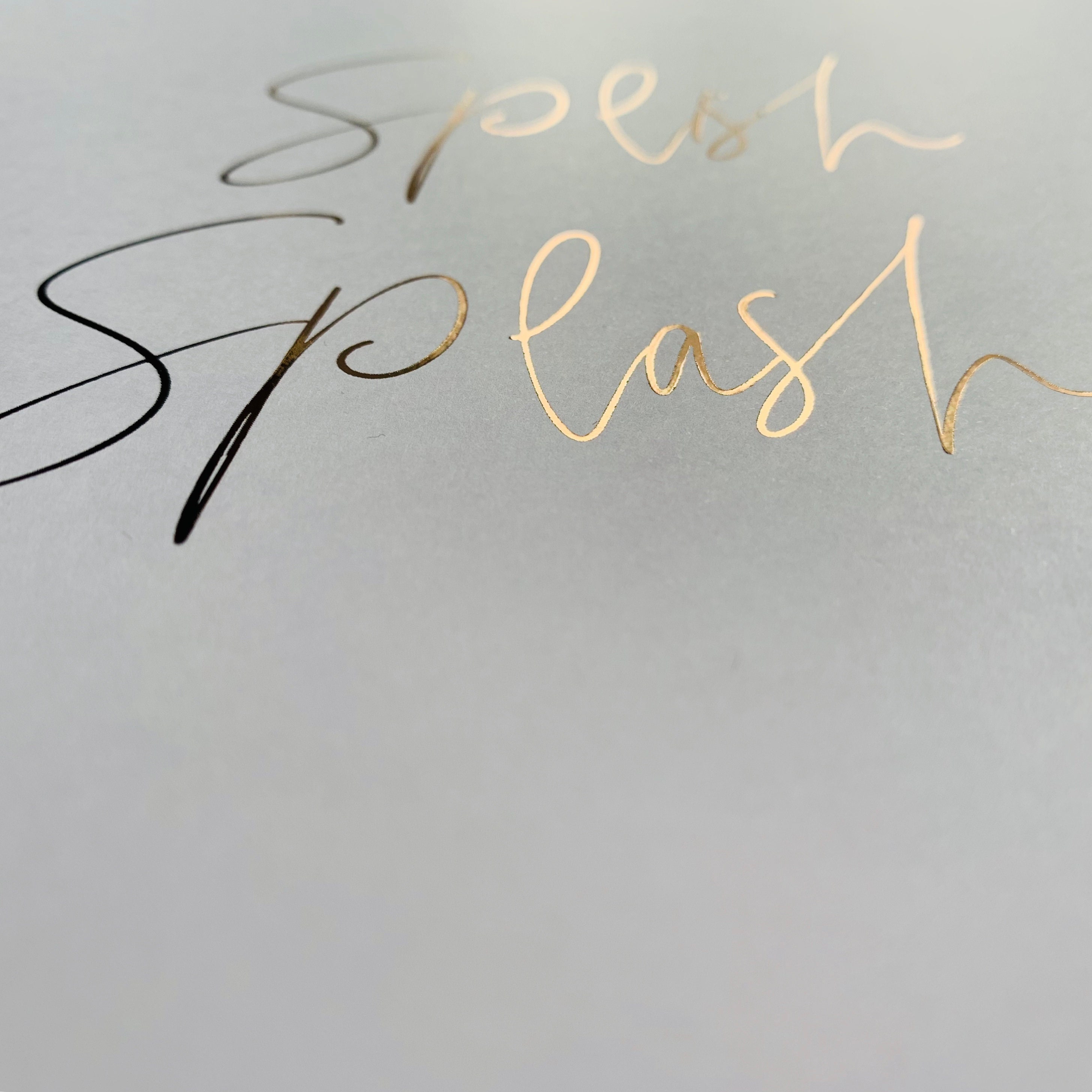 Splish Splash Typography Print // New Home Gift // - Etsy