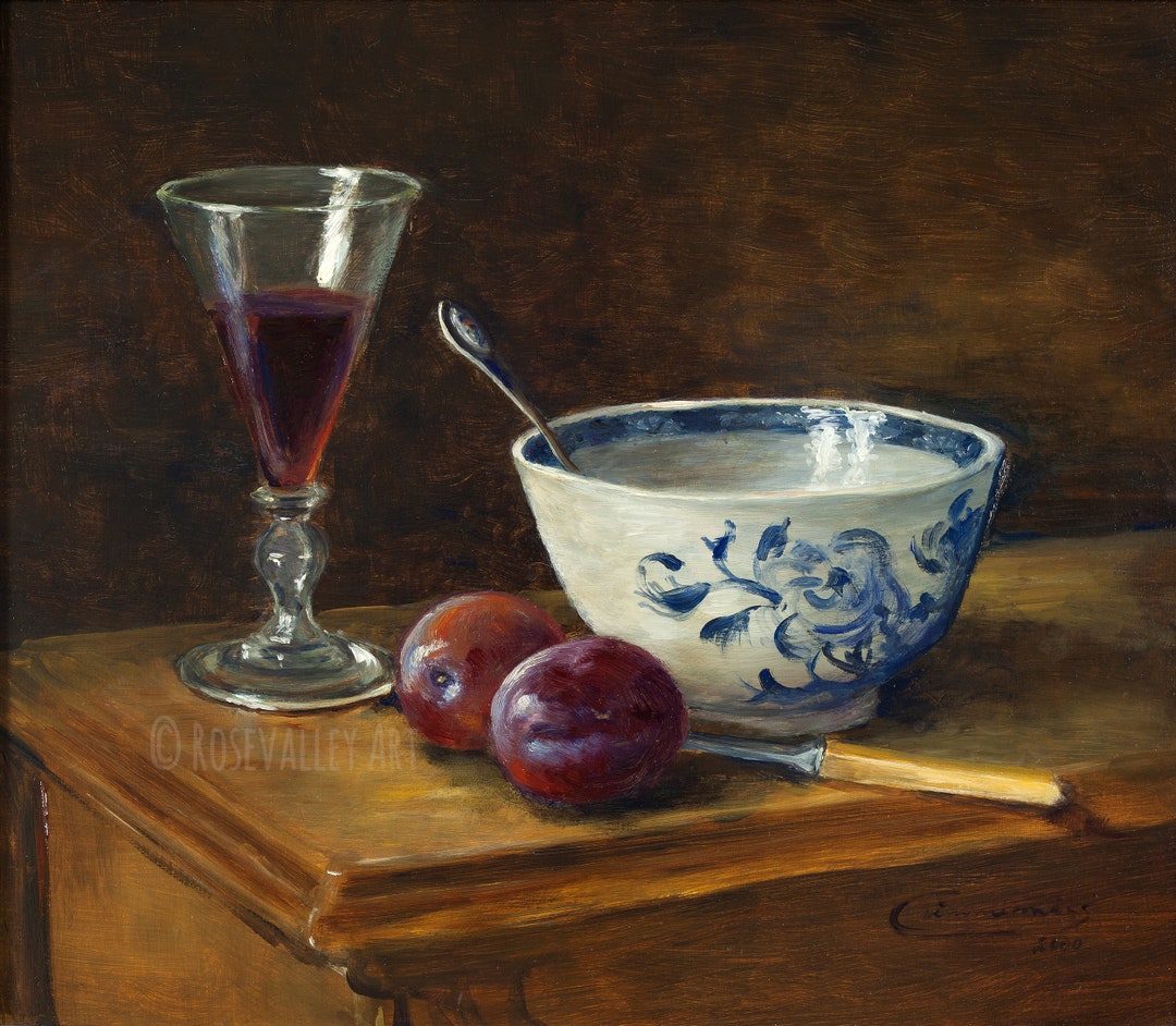 Still Life With Prunes, Art Print - Etsy