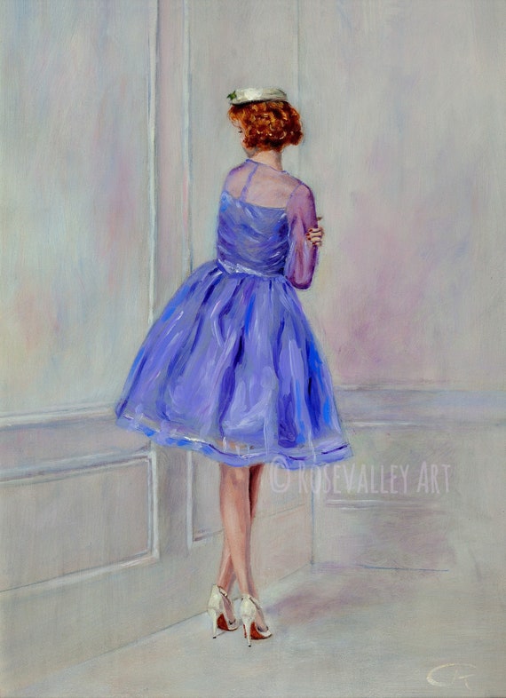 Vintage Model Art Print | Etsy