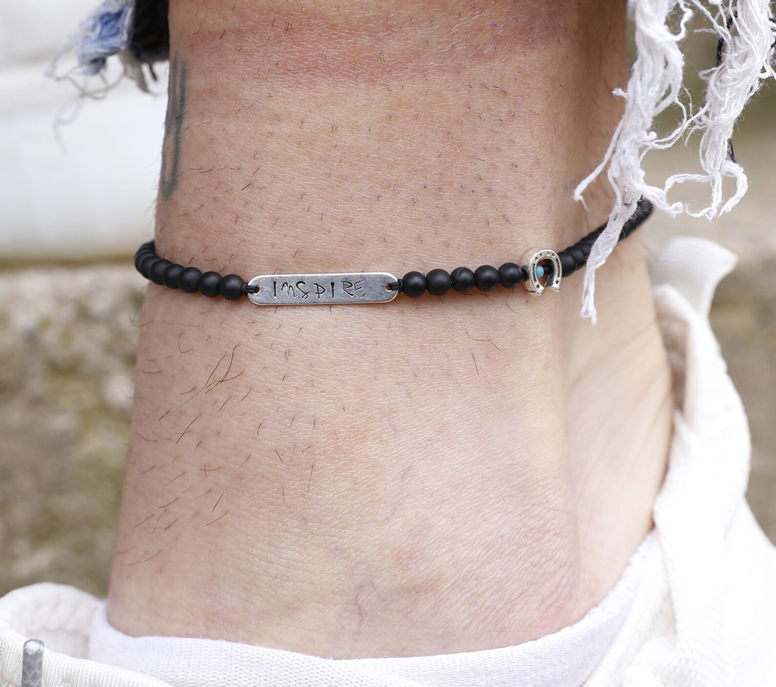 Anklet for Men/personalized Mens Anklet/gifts for Men/gift for Him/unique Gift for Him/mens Gift ...