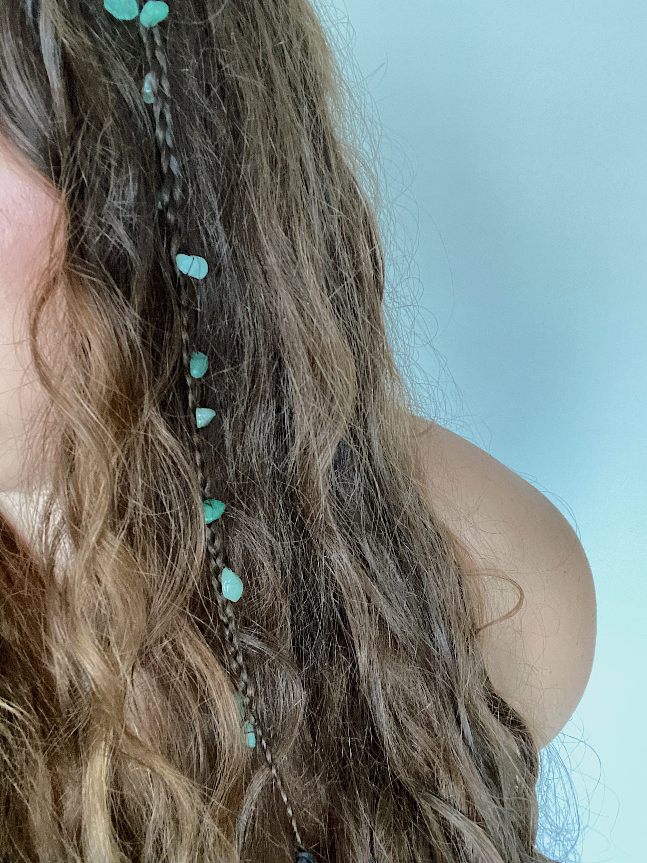 Braid-in Crystal Hair Charm, Hair Accessories - Etsy