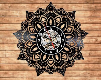 Mandala clock | Etsy