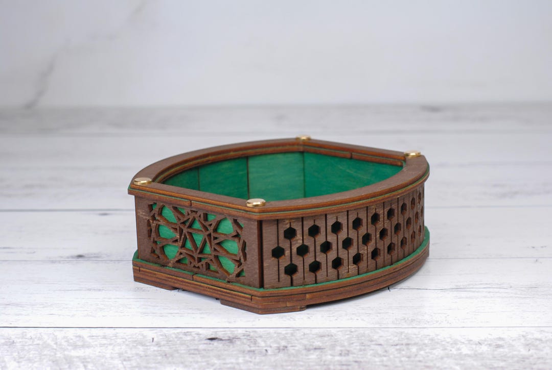 Dice Rolling Tray Green | Dnd Laser Engraved Dice Box | Dnd Gift | Dice ...