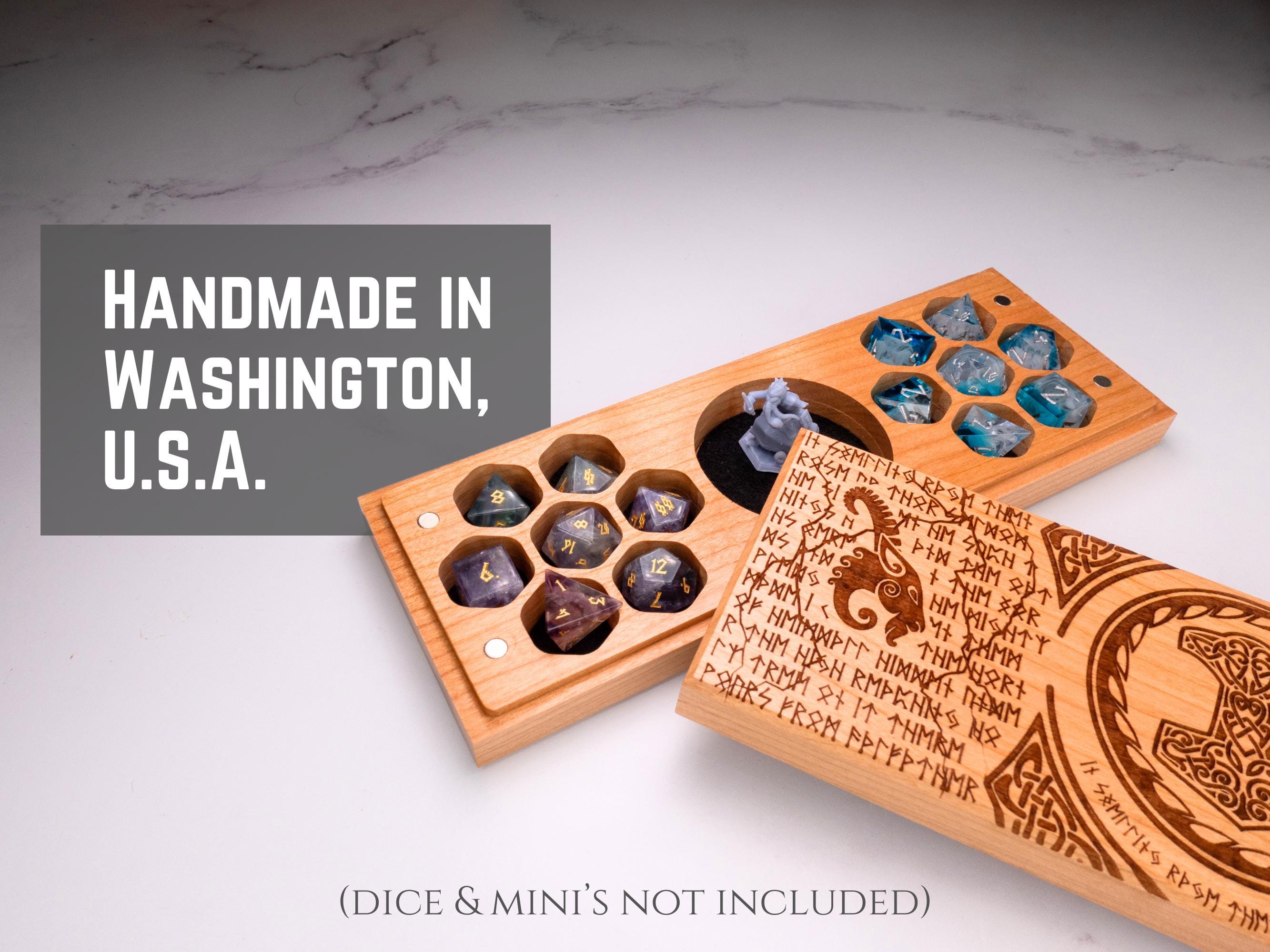 Dice Box | Thor's Hammer | Dnd Laser Engraved Dice Box | Dnd Gift ...