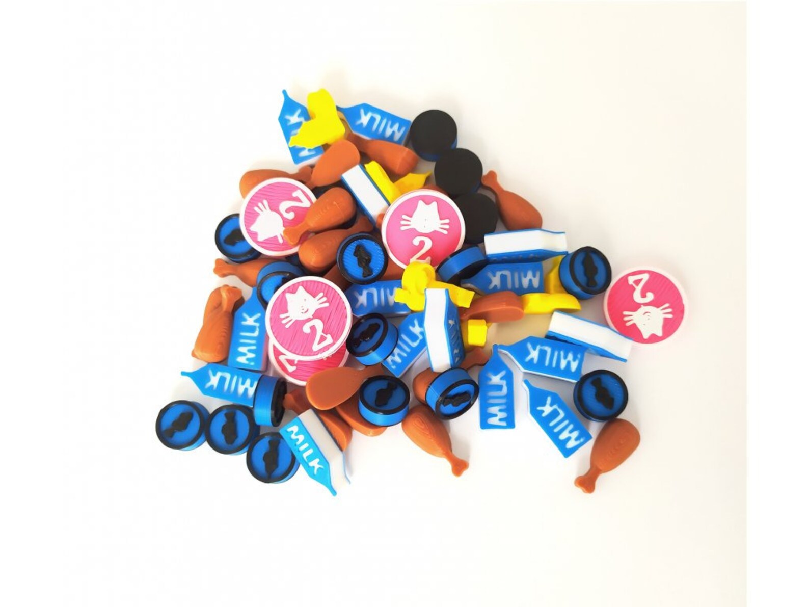Cat Lady: Plastic Food Tokens (token Replacements) - Etsy