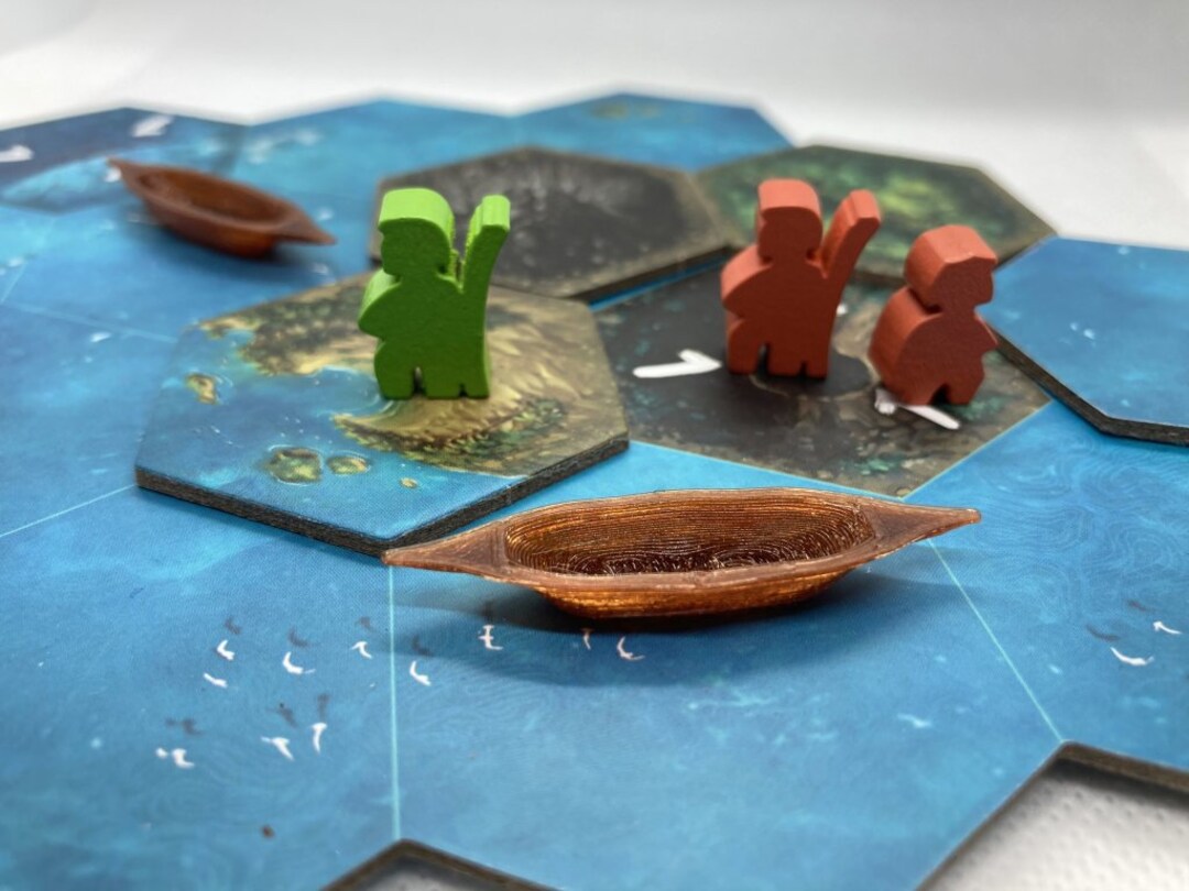 Tindaya Canoe - Plastic 3d Tokens - Etsy