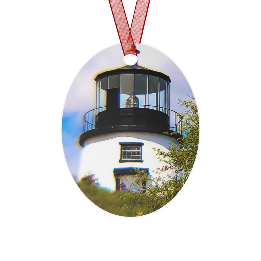 Owls Head Light House Beacon fresnel Lens Metal Ornaments - Etsy
